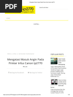 Cara Instal Printer Canon Ip2770 | PDF