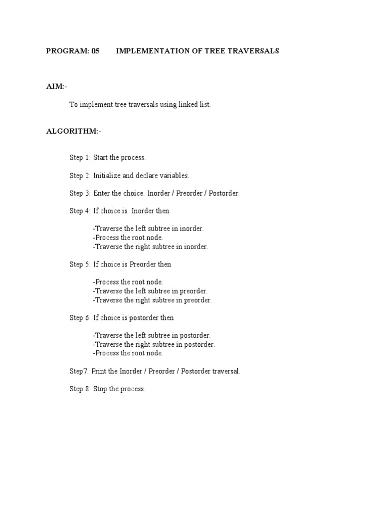 Binary Tree Traversal | PDF | Areas Of Computer Science | Computing