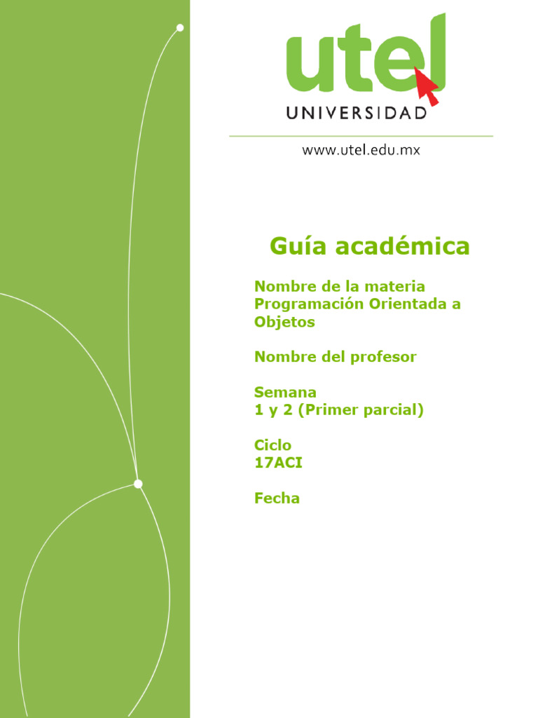 Poo Guia 1 y 2 P | PDF | Programación orientada a objetos | Objeto ... Poo Guia 1 y 2 P | PDF | Programación orientada a objetos | Objeto ...
