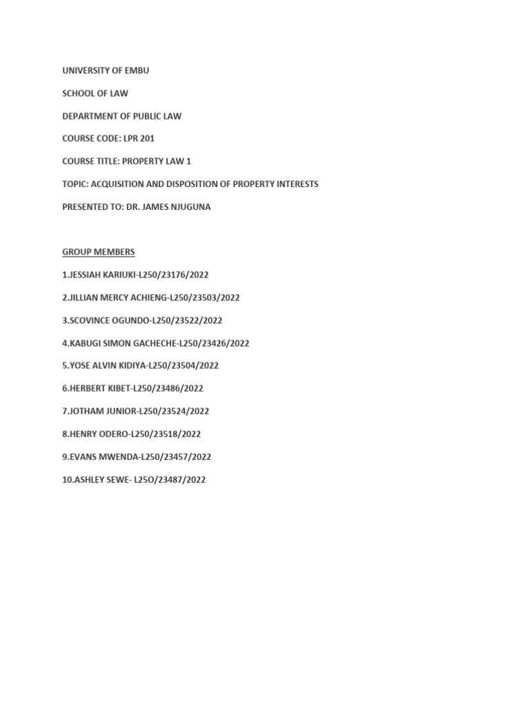 Group Nine-Property Law | PDF | Eminent Domain | Conveyancing