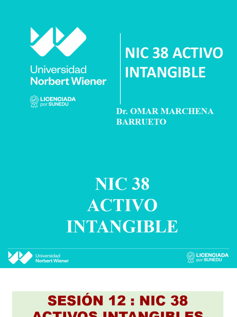Sesión 12 - NIC 38 Activo Intangible | PDF | Activo intangible | Business