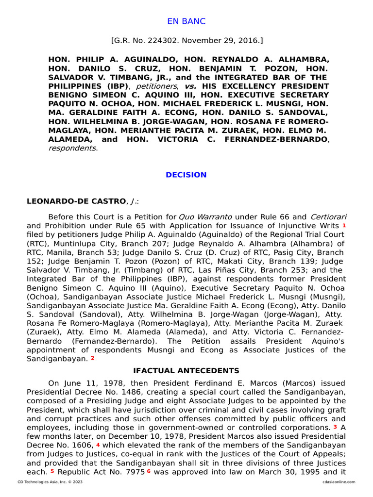 C6) Aguinaldo v. Aquino | PDF | Certiorari | Standing (Law)