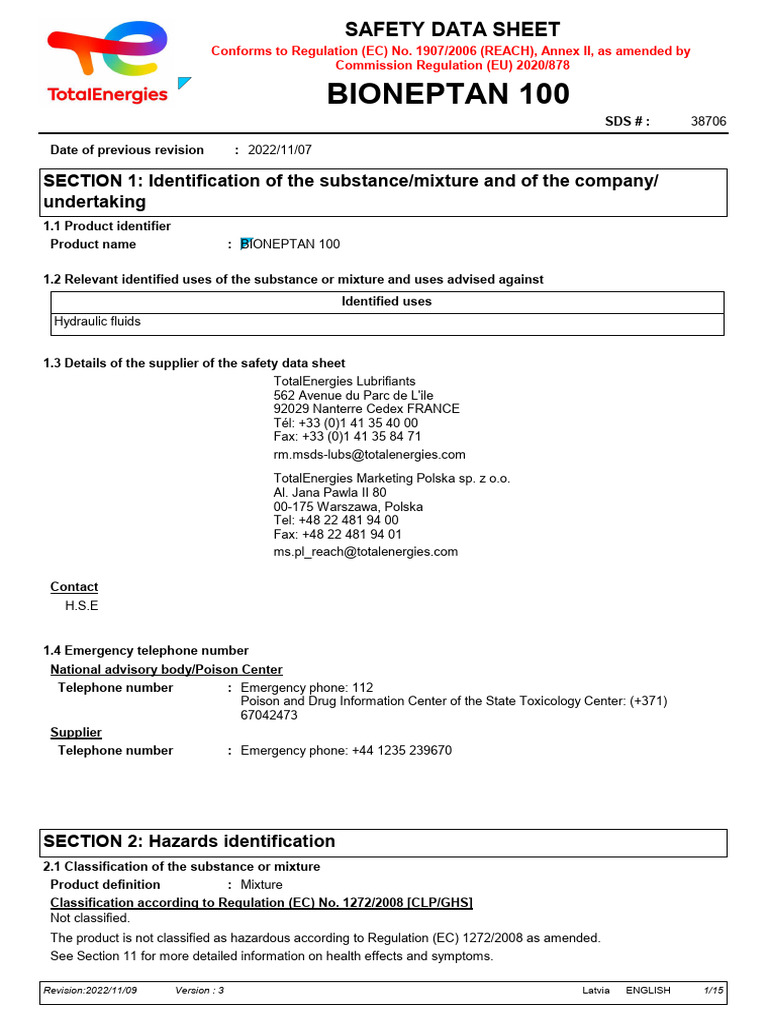 Bioneptan 100 | Download Free PDF | Waste | Firefighter