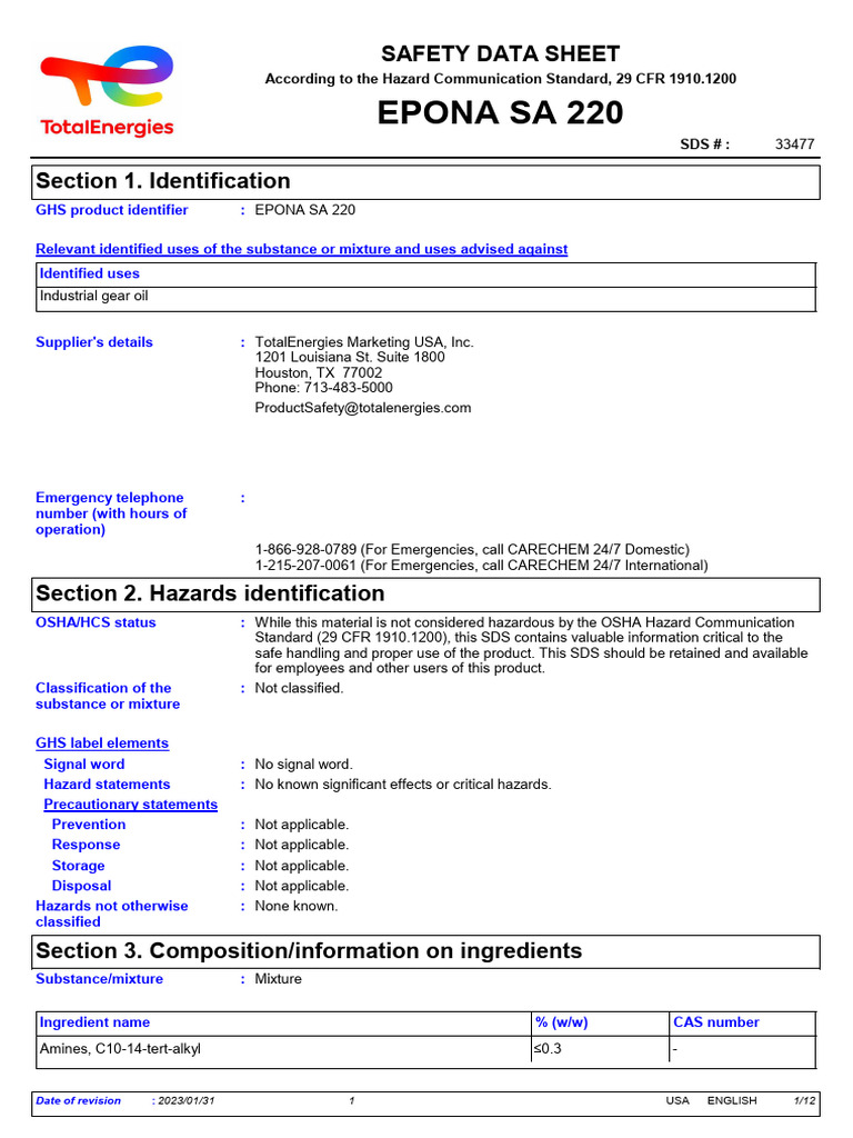 Epona Sa 220 | Download Free PDF | Toxicity | Oxide