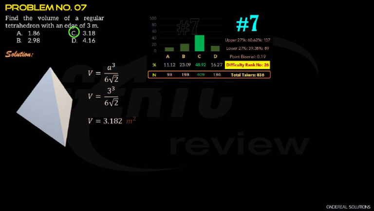 Volume of A Regular Tetrahedron | PDF