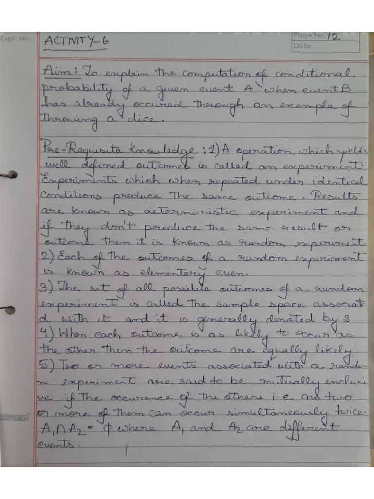 Activity-6 - Std-Xii | PDF