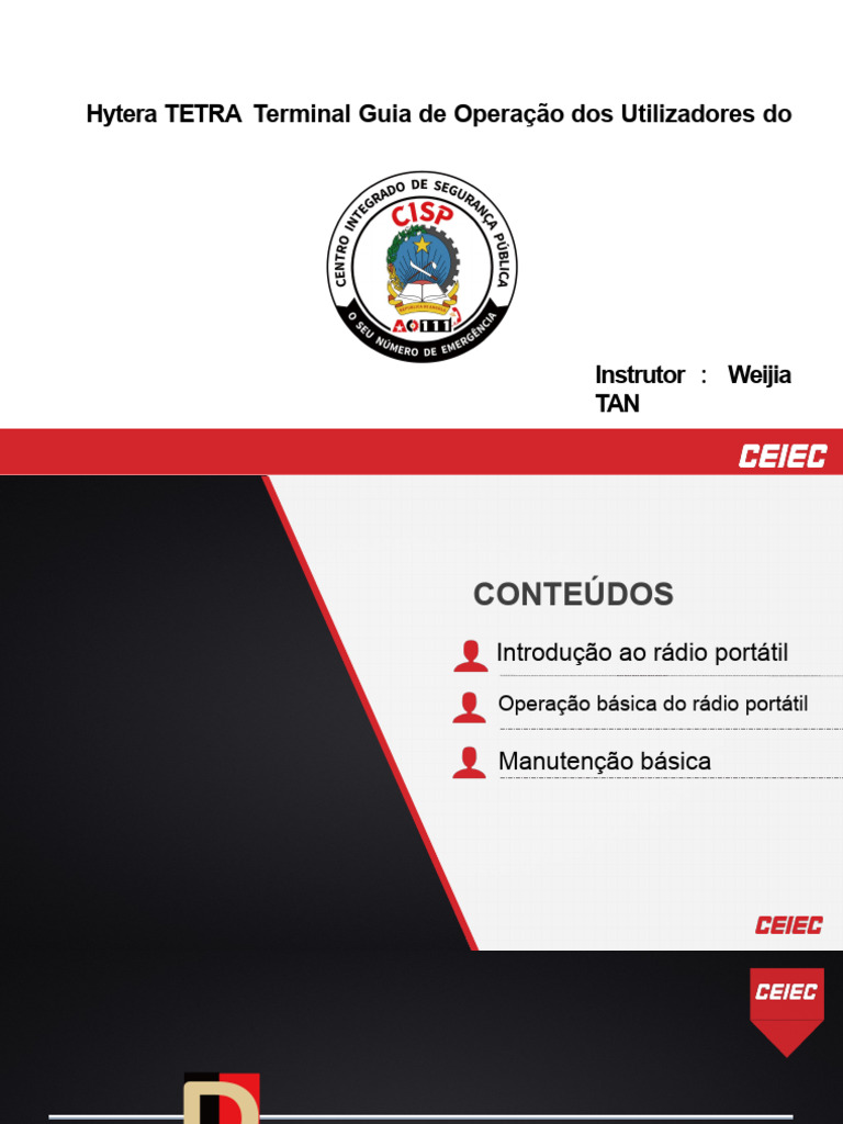 02 Hytera TETRA Terminal Users Operation Guide PT | PDF | Notebook ...
