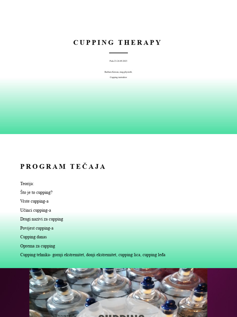 Cupping Therapy | PDF