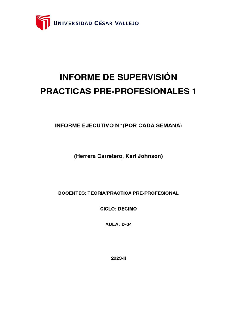 Informe de Prácticas Pre-Profesionales | PDF | Tecnología