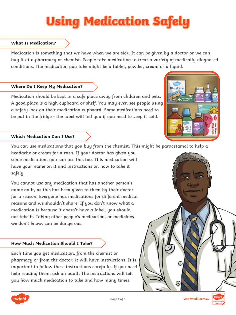 Au S 1668053000 Using Medication Safely Ver 1 | PDF | Pharmacist | Pharmacy