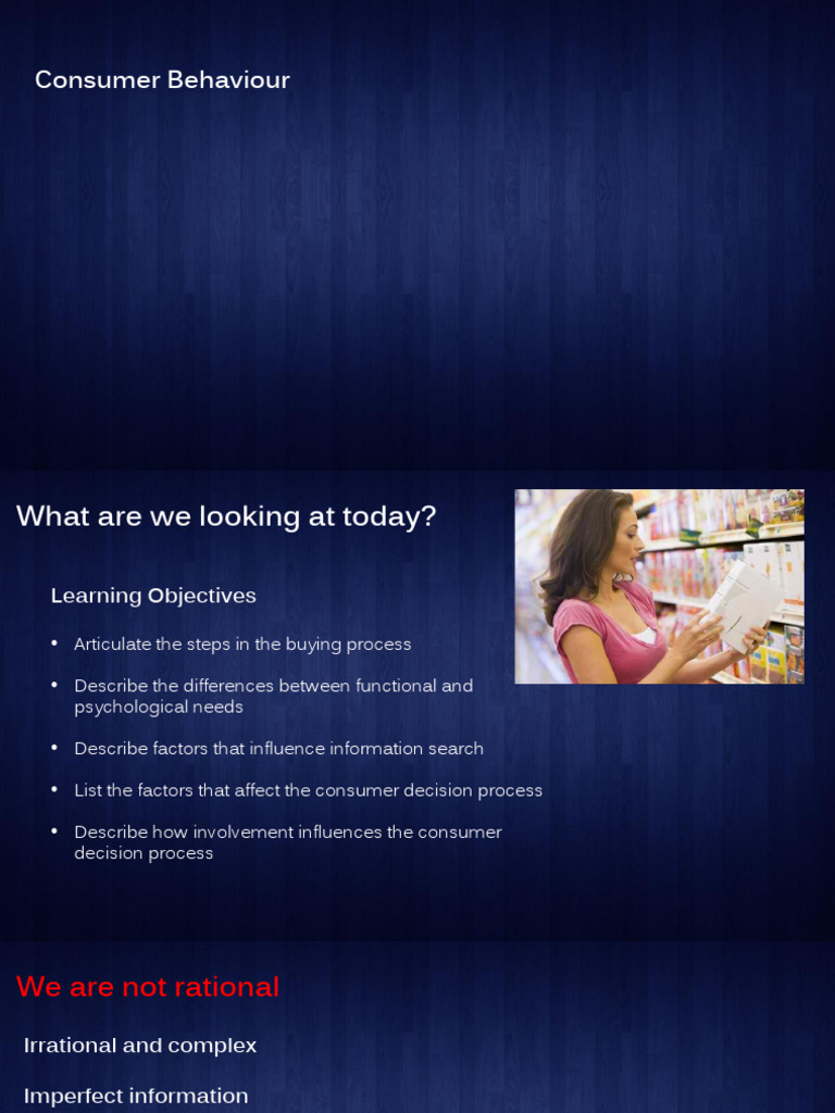 C5 - Consumer Behaviour LMS | PDF | Behavior | Risk