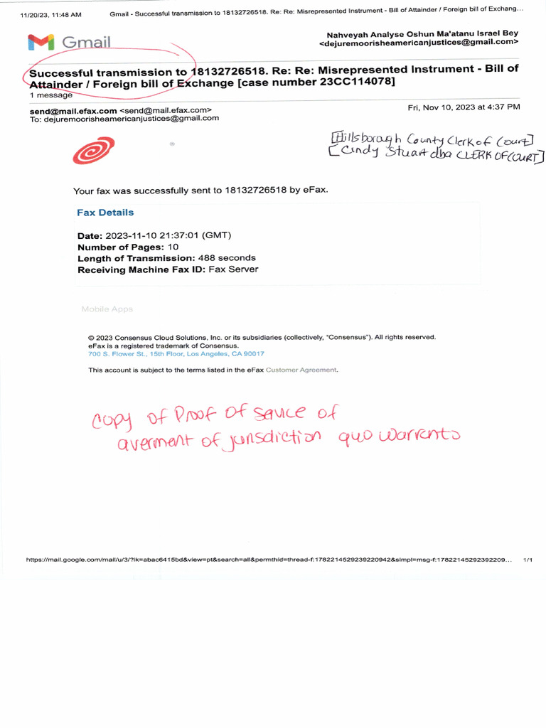 Due Process Notice For Averment of Jurisdiction / Quo Warranto Proof of ...