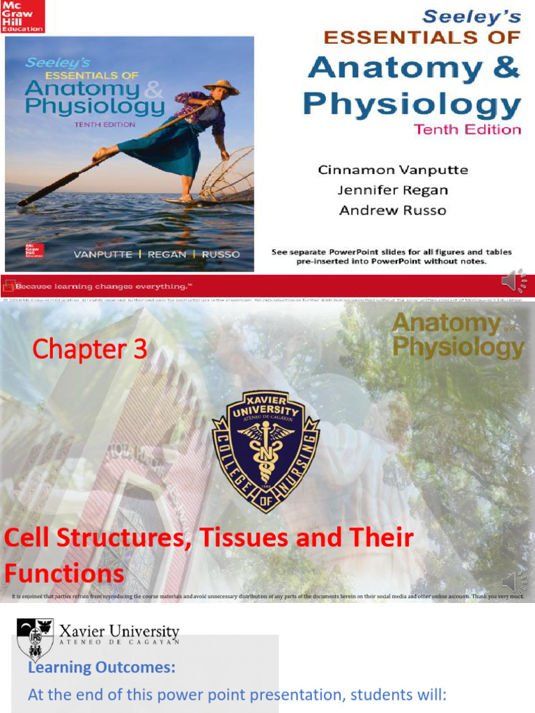 CHAPTER 3 - Cells Function, Tissues and and Their Functions - Lecture1 ...