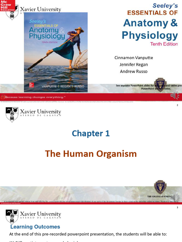 CHAPTER 1 - The Human Organism (LECTURE) | PDF | Anatomy | Blood