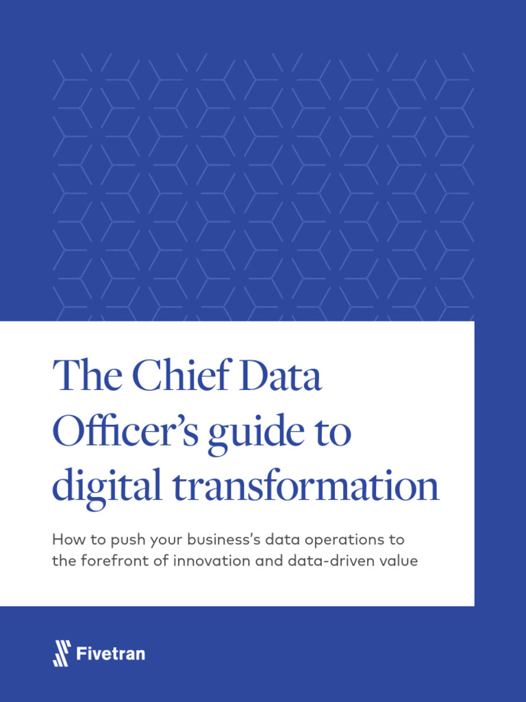 The Chief Data Officers Guide To Digital Transformation | PDF | Cloud Computing | Analytics