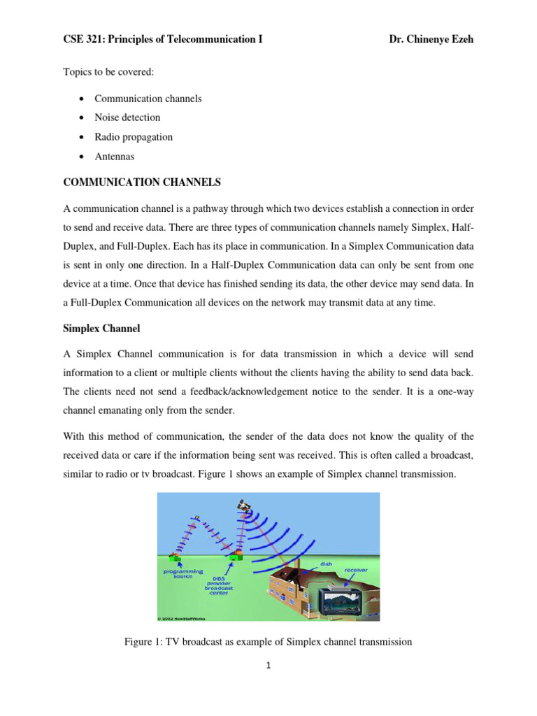CSE 321 Principles of Telecommunication - Lecture - Note | PDF | Duplex ... CSE 321 Principles of Telecommunication - Lecture - Note | PDF | Duplex ...