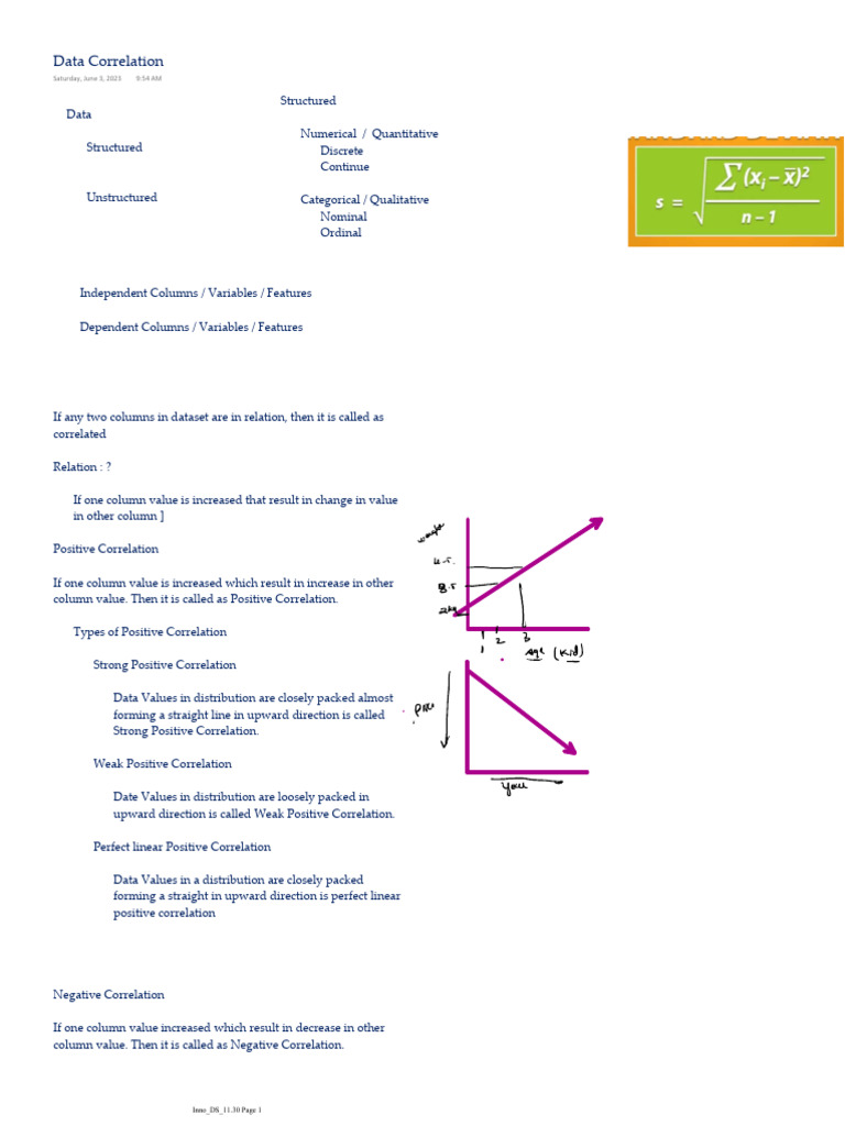 Data Correlation | PDF | Regression Analysis | Categorical Variable