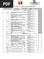 Hoja de Ruta Ii Bloque de Las Semanas de Gestion 2025 | PDF | Modificación de comportamiento ...