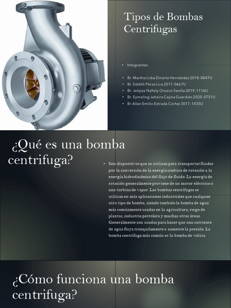 Presentación | Descargar gratis PDF | Bomba | Ciencias fisicas