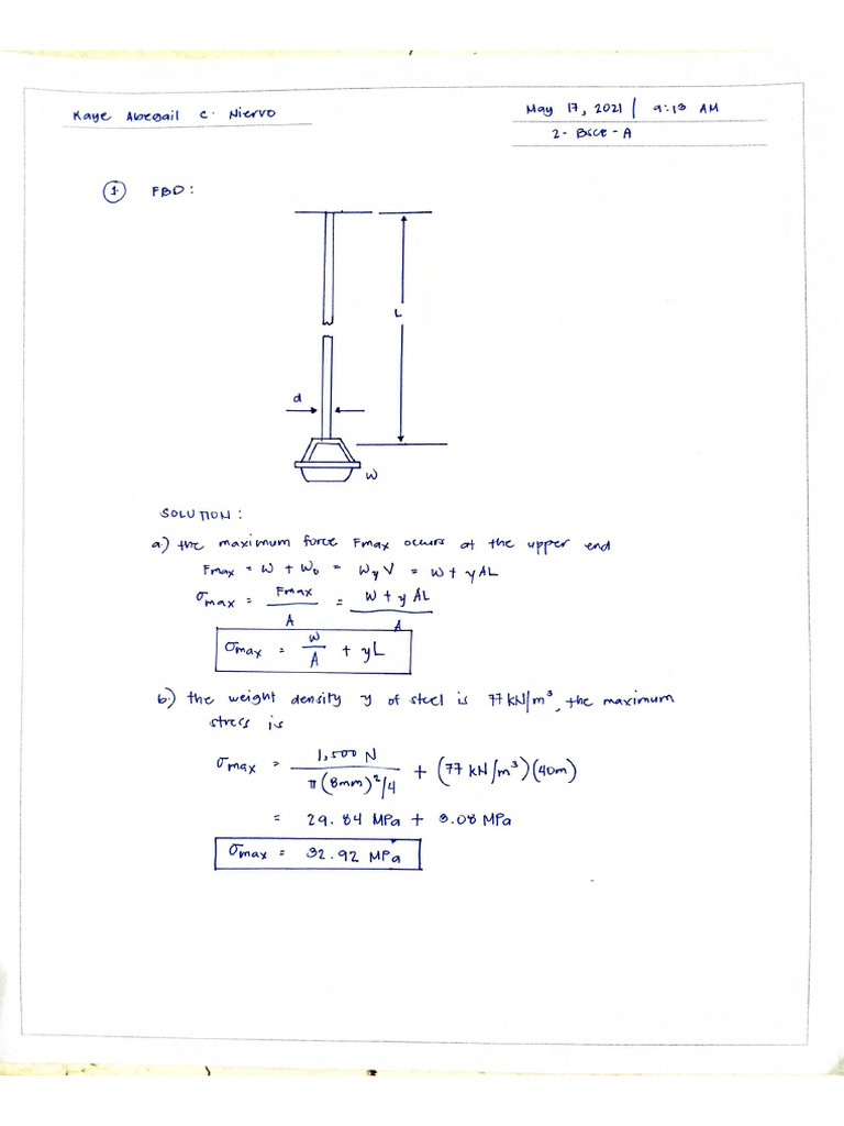Structural Theory Solved Problems-5 | PDF Structural Theory Solved Problems-5 | PDF