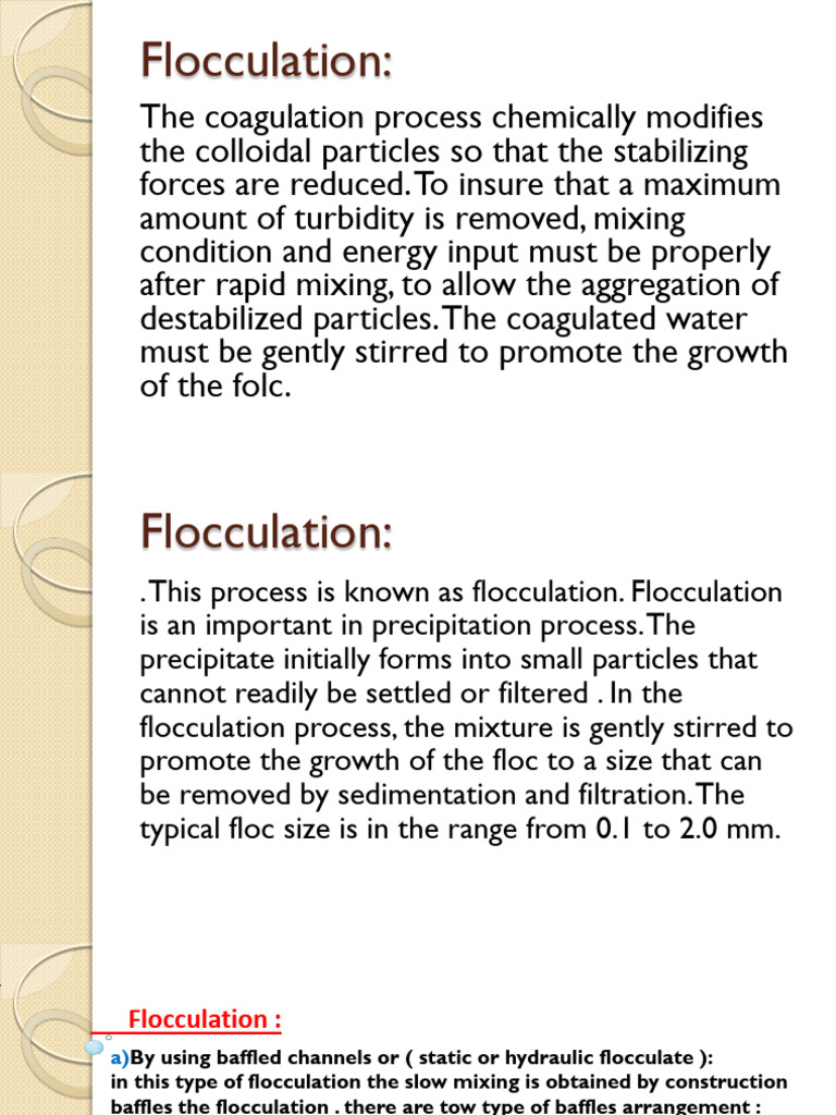 Flocculation | PDF | Chemistry | Process Engineering