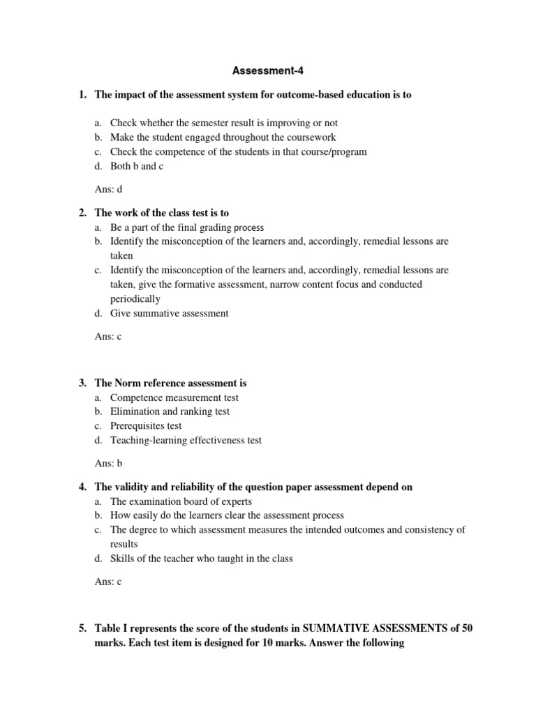 Week 4 Solution | PDF | Educational Assessment | Cognitive Science