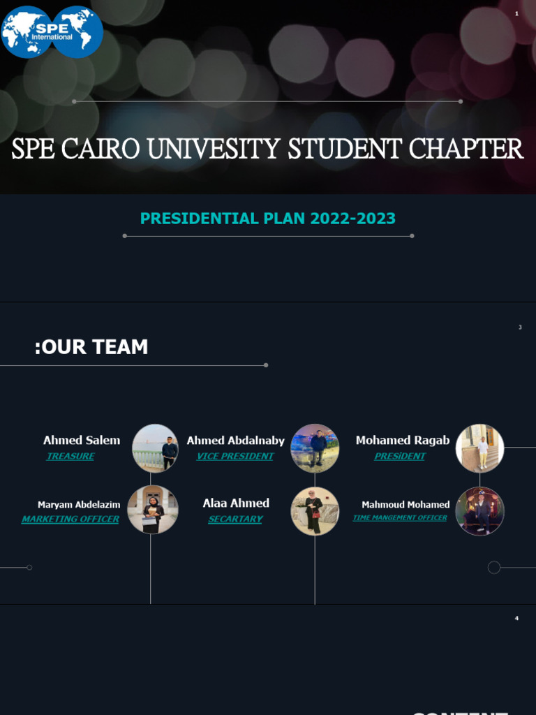 Spe Cairo Univesity Student Chapter | PDF | Business | Human Communication