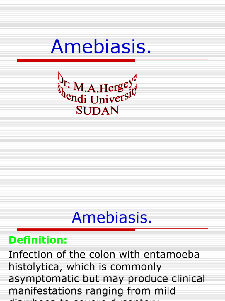Amebiasis | Download Free PDF | Clinical Medicine | Immunology