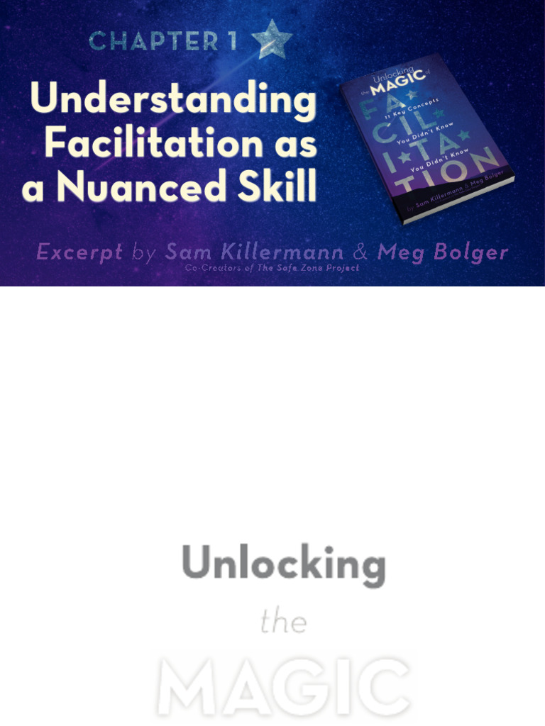 Chapter 1 Unlocking The Magic of Facilitation | PDF