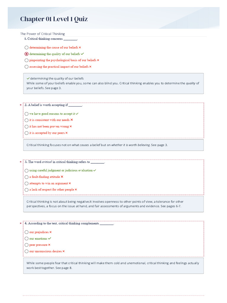 Chapter 1 All Question Answer | PDF | Argument | Logic