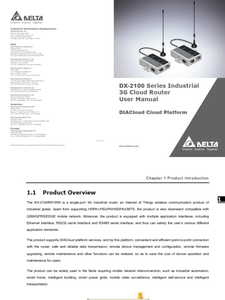DX-2100 Series Industrial 3G Cloud Router User Manual | Download Free ...