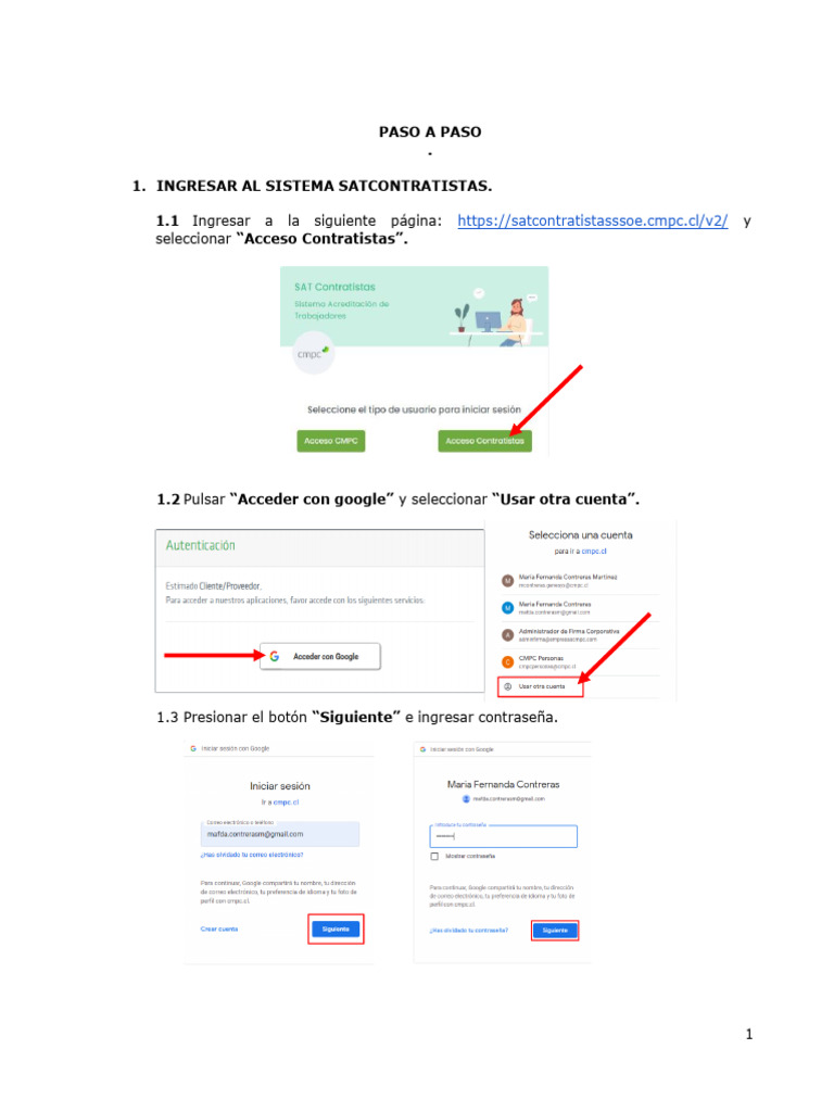 Instructivo para Acreditación SAT | PDF