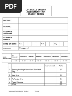 Grade 2 Life Skills Assessment Term 4 | PDF | Learning | The Arts