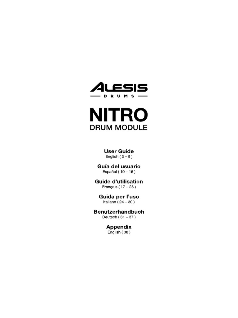 ALESIS Drum Module - User Guide - V1.2 | PDF ALESIS Drum Module - User Guide - V1.2 | PDF