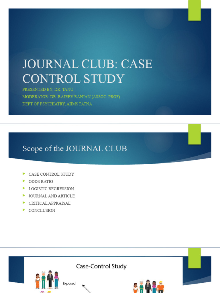 JOURNAL CLUB Case Control Final | PDF | Confounding | Suicide