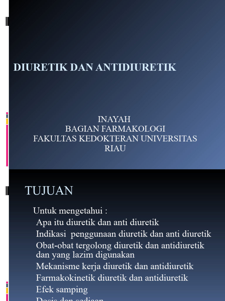FM - Diuretik Dan Antidiuretik | PDF
