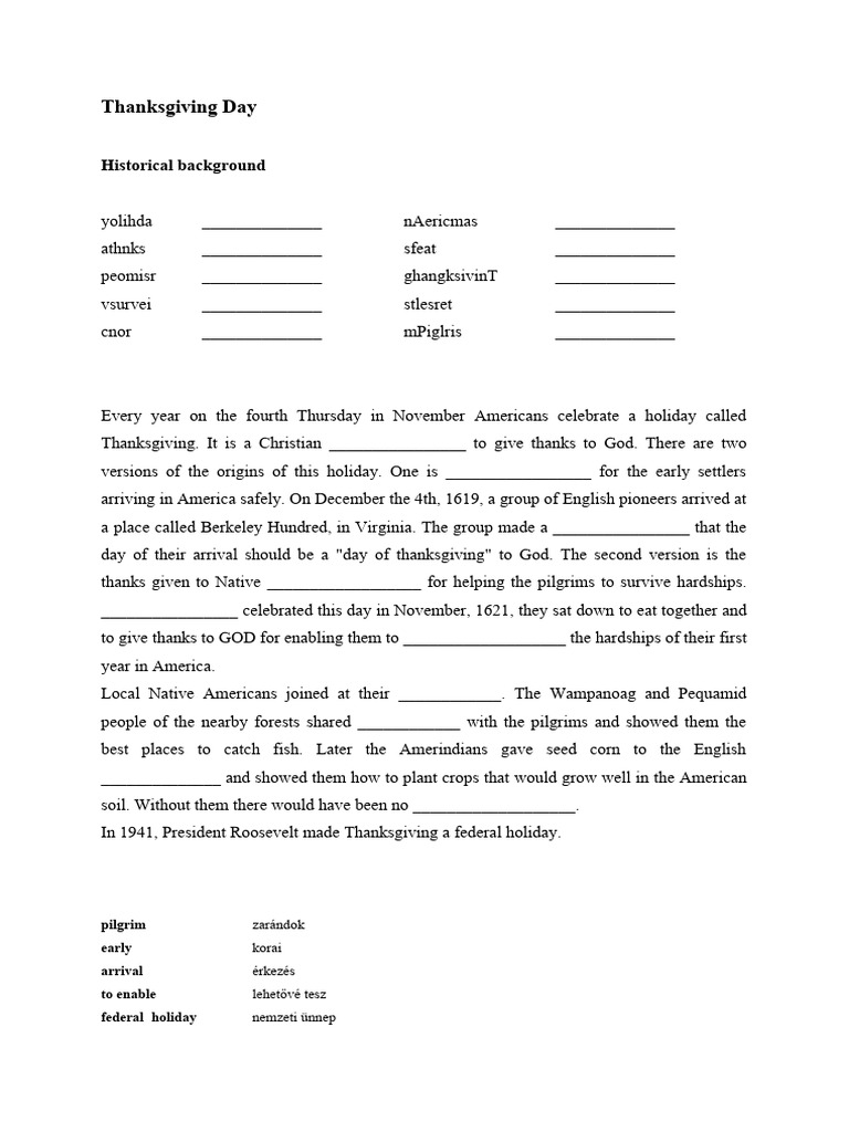 Thanksgiving Text | PDF | Thanksgiving | Thanksgiving Dinner