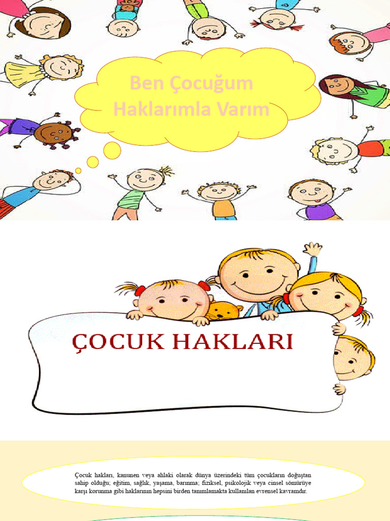 3 Cocuk Haklari Sunum Pdf