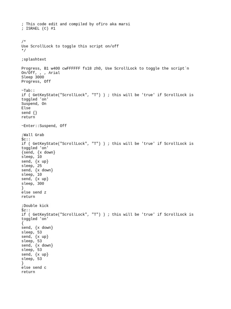 Marsi Macro Code Haxball | PDF