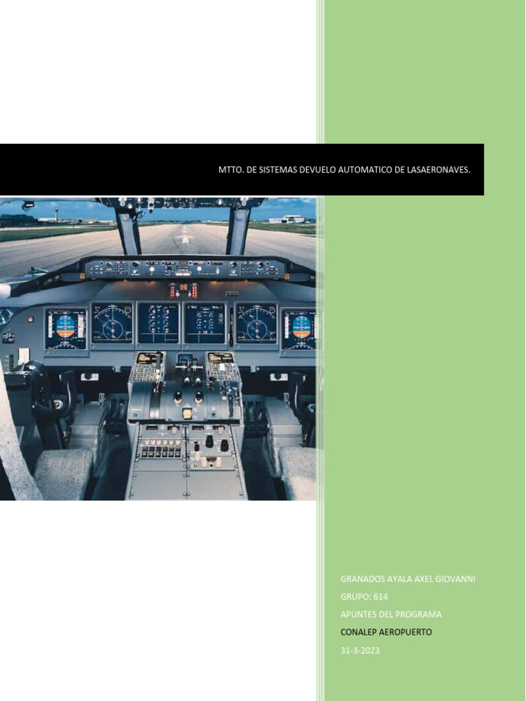 Core Trabajo Del Piloto Automati | PDF | Aeroespacial | Aviación
