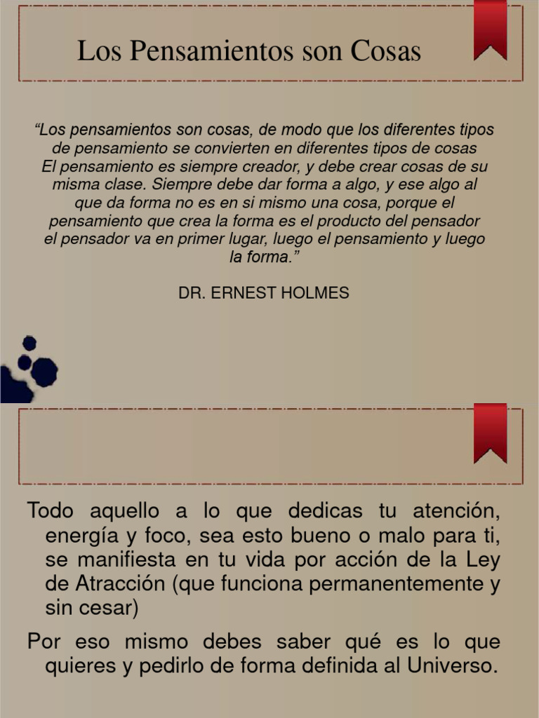 Dokumen - Tips - Los Pensamientos Son Cosas | PDF
