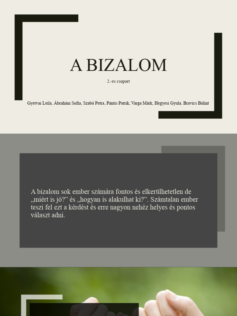 A Bizalom 1 | PDF