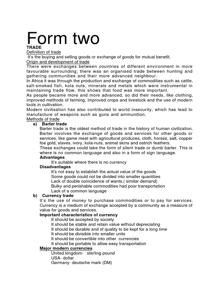 HISTORY NOTES FORM 2 Assignments - Form 1 - History | PDF | Steamboat ...