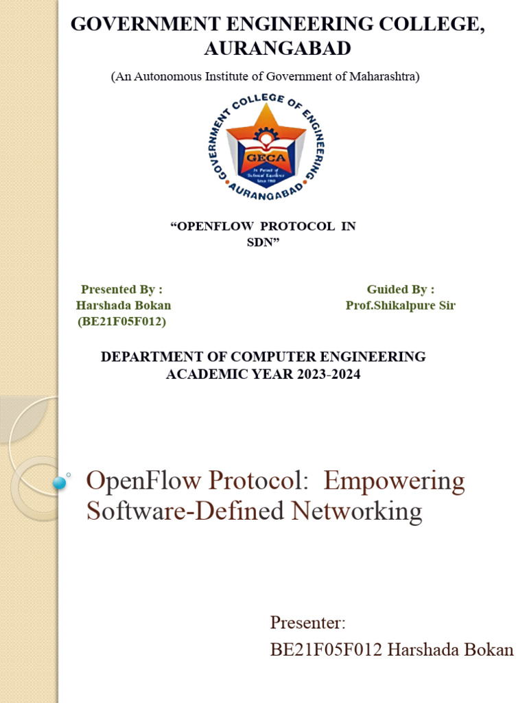 Openflow Protocol Ins DN | PDF | Computer Network | Computer Science