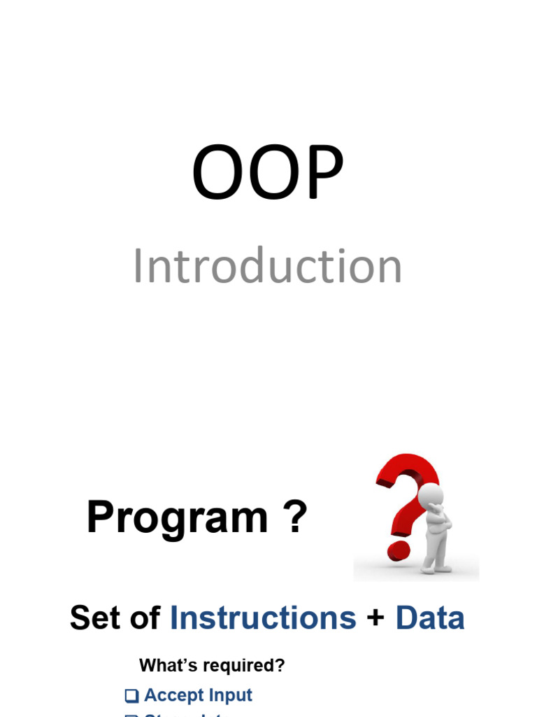 Mid 1 Slide 1 Pdf Object Oriented Programming Computer Program