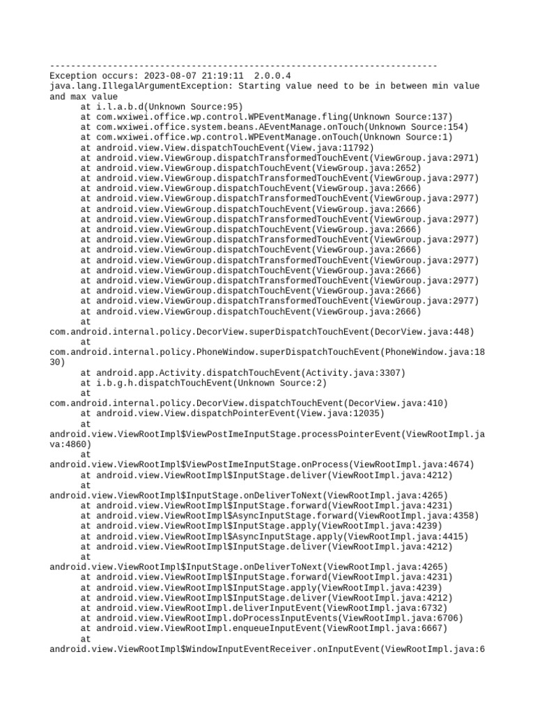 Error Log | PDF | Java (Programming Language) | Software Engineering