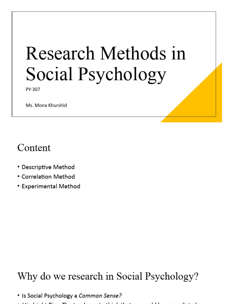 Research Methods In Social Psychology Download Free Pdf Experiment