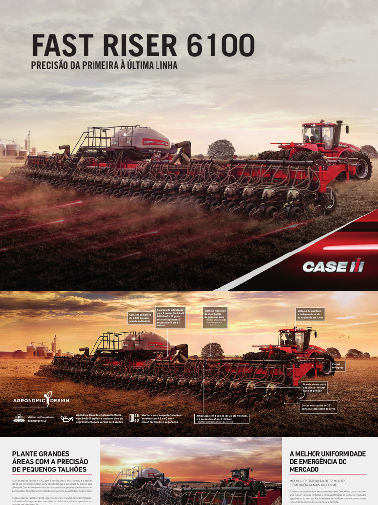 Manual Fast Riser 6100 | PDF | Agricultura | Trator