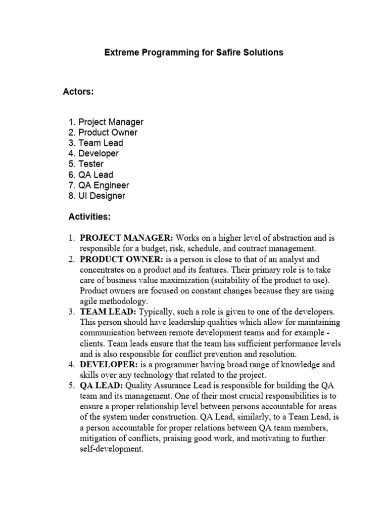 Extreme Programming | Download Free PDF | Quality Assurance | Software ... Extreme Programming | Download Free PDF | Quality Assurance | Software ...