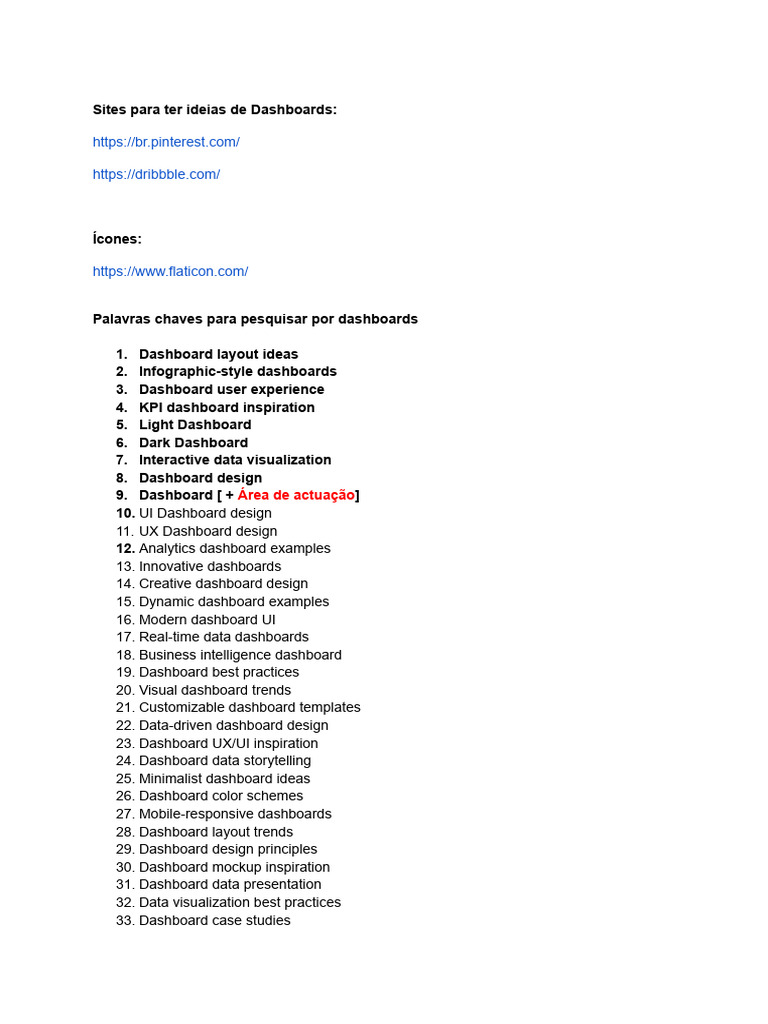 Material Complementar de DashBoard | PDF